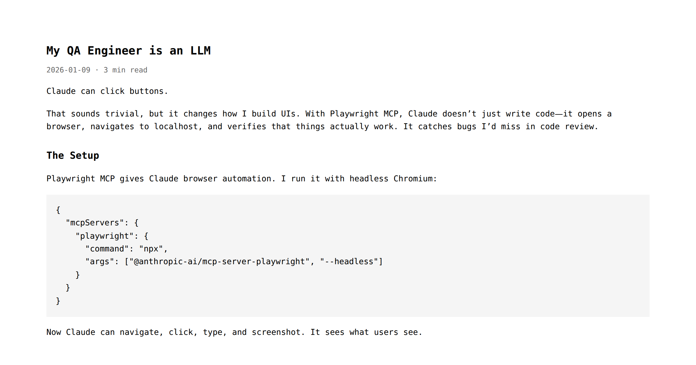 My QA Engineer is an LLM - Granda | Ideas & Code
